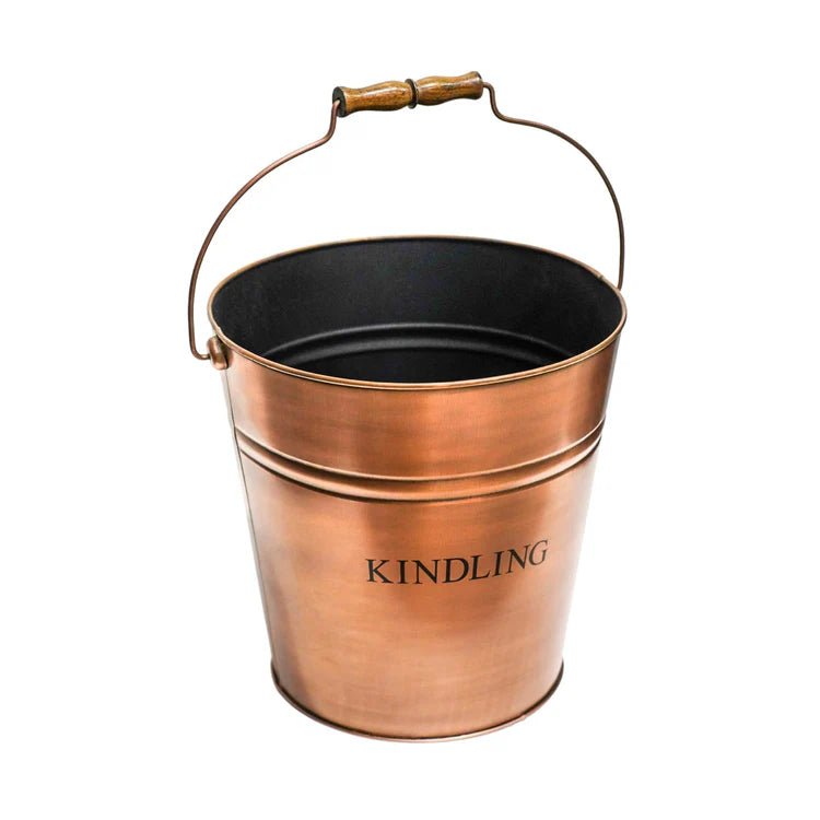 Copper Kindling Bucket 30cm - Decor Sanctuary UK